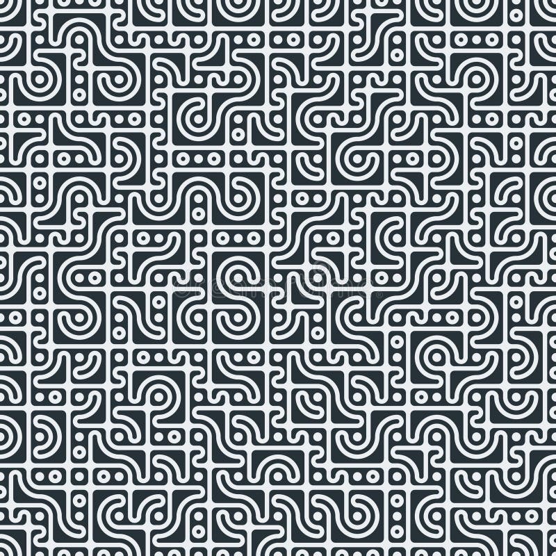 Truchet Random Pattern Generative Tile Art Background Illustration ...
