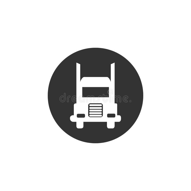 Truck Sign Icon, Flat Design Best Vector Stock Illustration ...