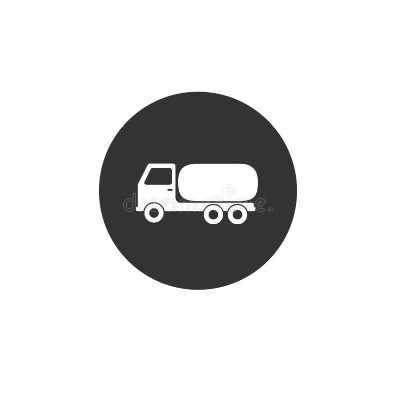 Truck Sign Icon, Flat Design Best Vector Stock Vector - Illustration of ...