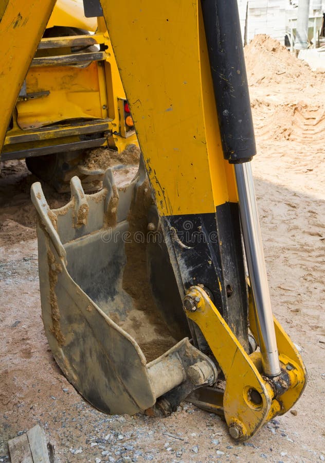 Truck backhoe. stock image. Image of tractor, dirt, heavy - 27978445