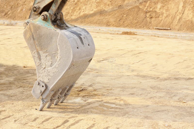 Truck Backhoe scoop stock photo. Image of gravel, heavy - 29392074