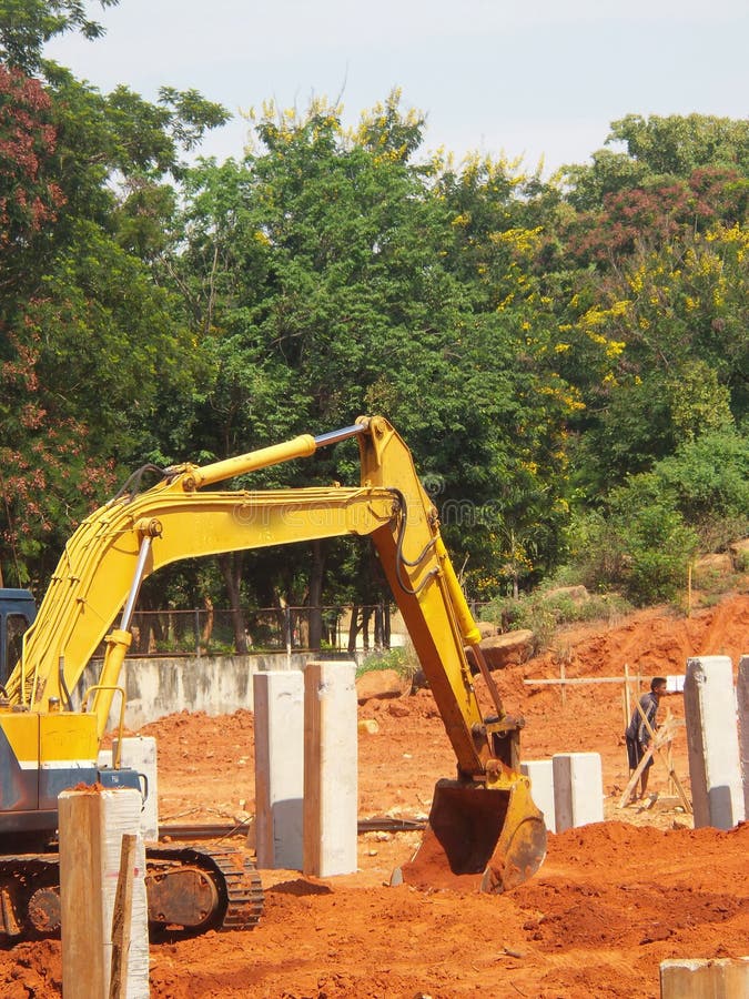 Truck backhoe stock photo. Image of powerful, industrial - 41356278
