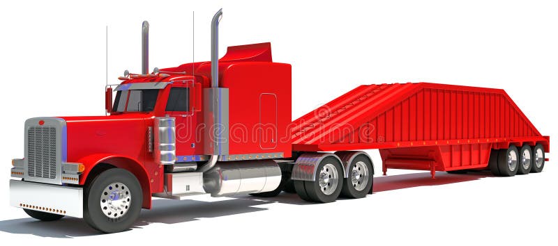 Dump Trailer 3d Stock Illustrations – 818 Dump Trailer 3d Stock ...