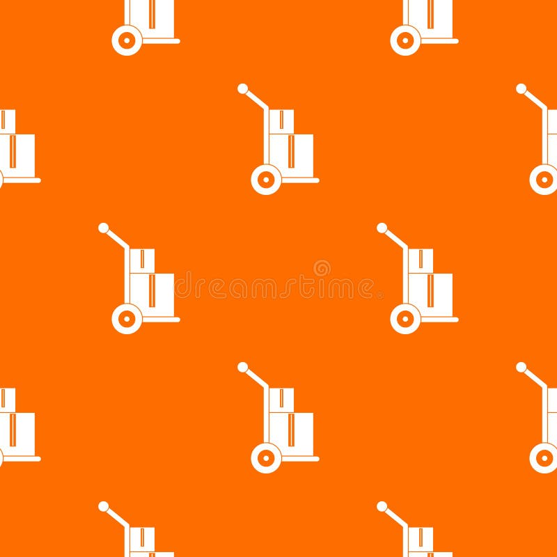 Truck with Boxes Pattern Seamless Stock Vector - Illustration of ...