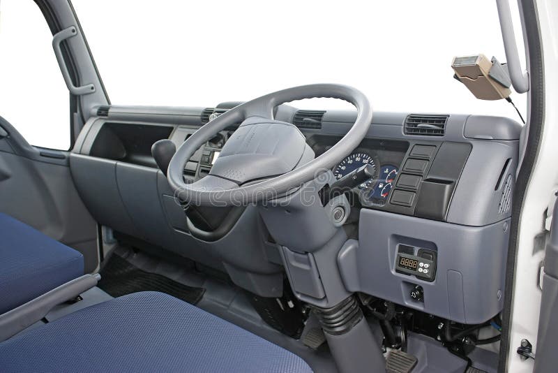 Truck cabin interior stock image. Image of clean, driver - 12737799