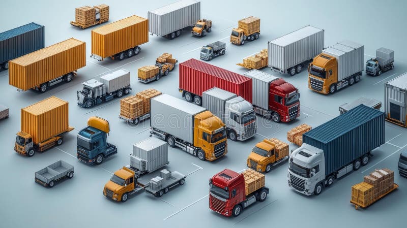 Truck and Cargo Containers in a Warehouse Setting with Multiple ...