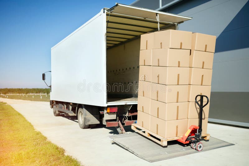 Freight Transportation, Packages Shipment and Shipping Goods Concept ...