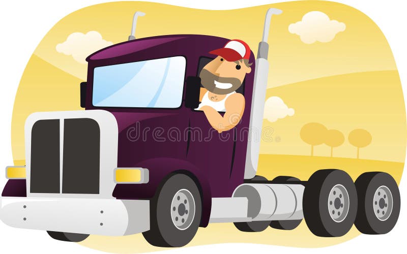 Truck cartoon illustration stock illustration. Illustration of color ...