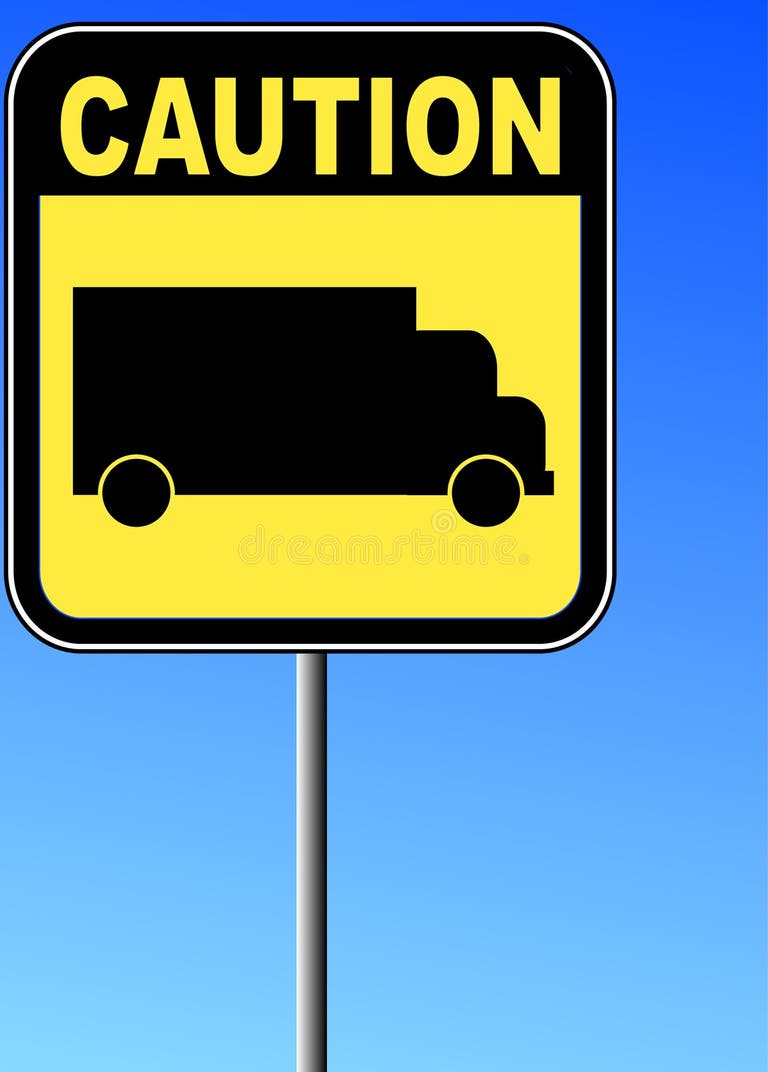 Caution Sign Truck Stock Illustrations – 6,594 Caution Sign Truck Stock ...
