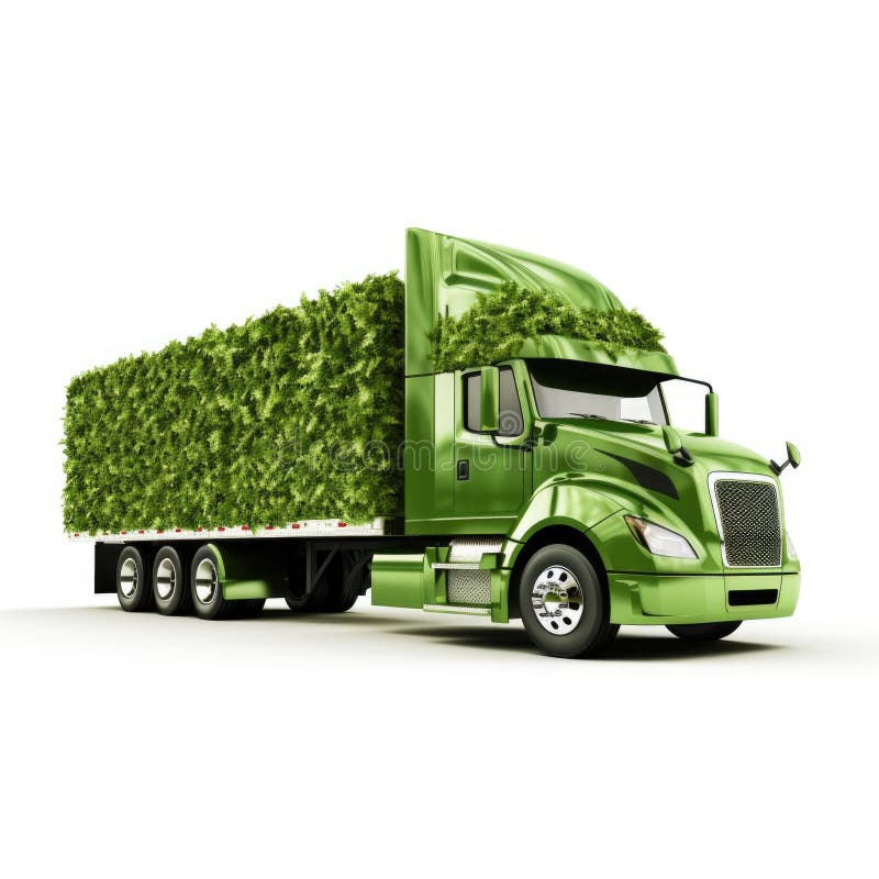 Truck Concept in Green Environment Concept Stock Illustration ...