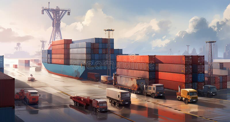 Shipping Container, Concept of Cargo Transportation, Created with ...
