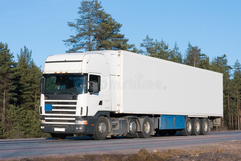 Truck on country road stock image. Image of shipping, road - 3948861