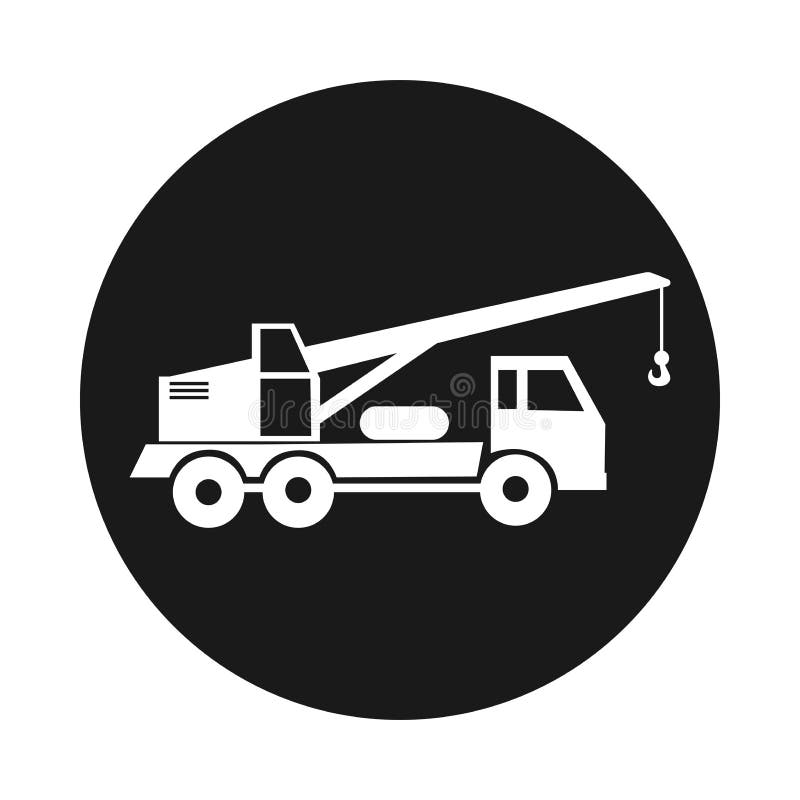 Round Truck IconTruck. Black Round Icon for Your Site or Application ...