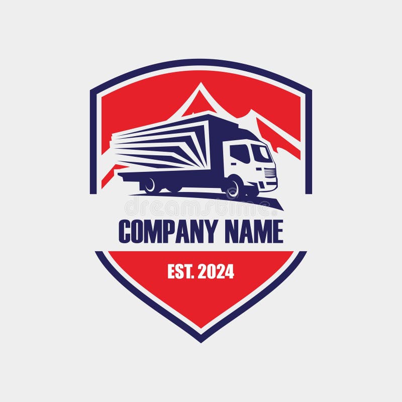 Truck Delivery Logo , Logistic Logo Stock Illustration - Illustration ...