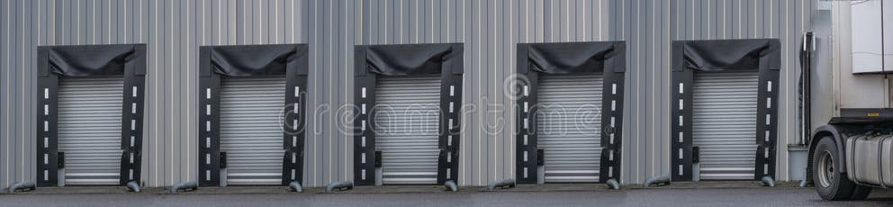 Truck at the Depot of a Forwarding Company. Stock Image - Image of ...