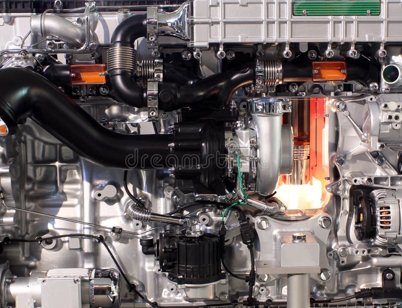 New engine closeup stock image. Image of engine, model - 7899619