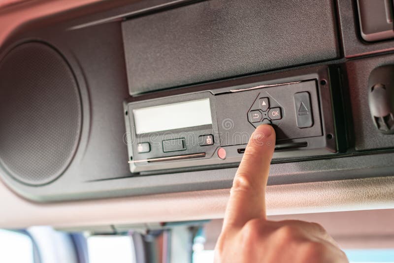 Truck Driver Performing Driver Card Stock Photo - Image of card ...