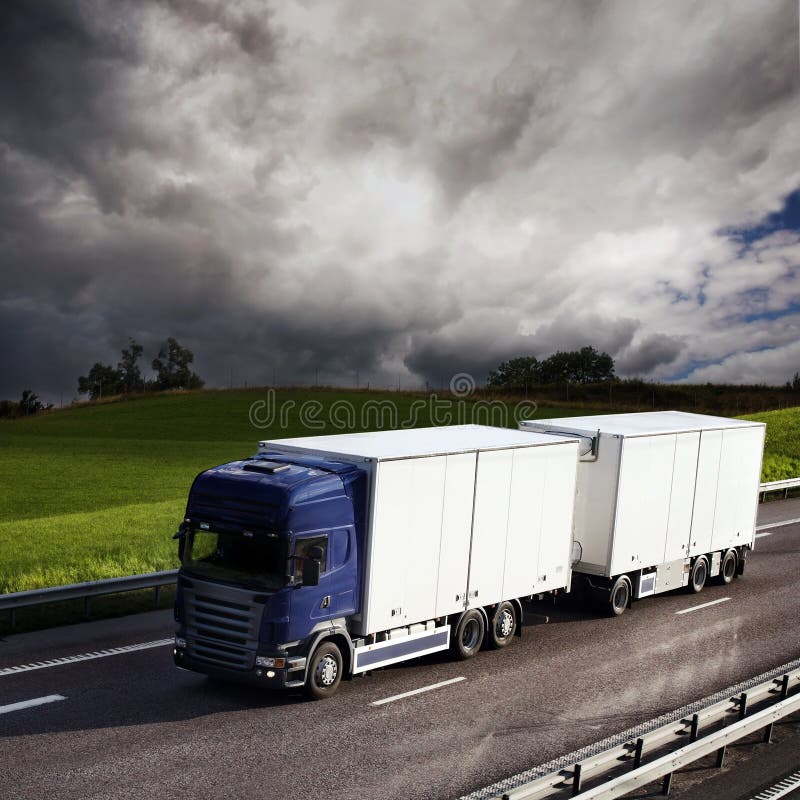 Truck Driving on Country-road/ Stock Photo - Image of semi, liquid: 2662516