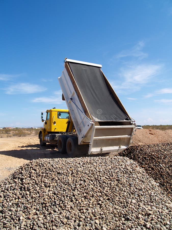 344 Dump Truck Dumping Gravel Excavation Site Stock Photos - Free ...