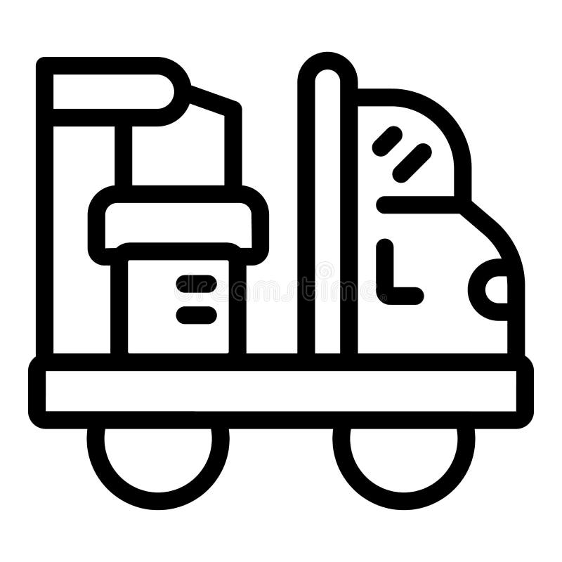 Truck Factory Icon Outline Vector. Industry Engineer Stock Vector ...