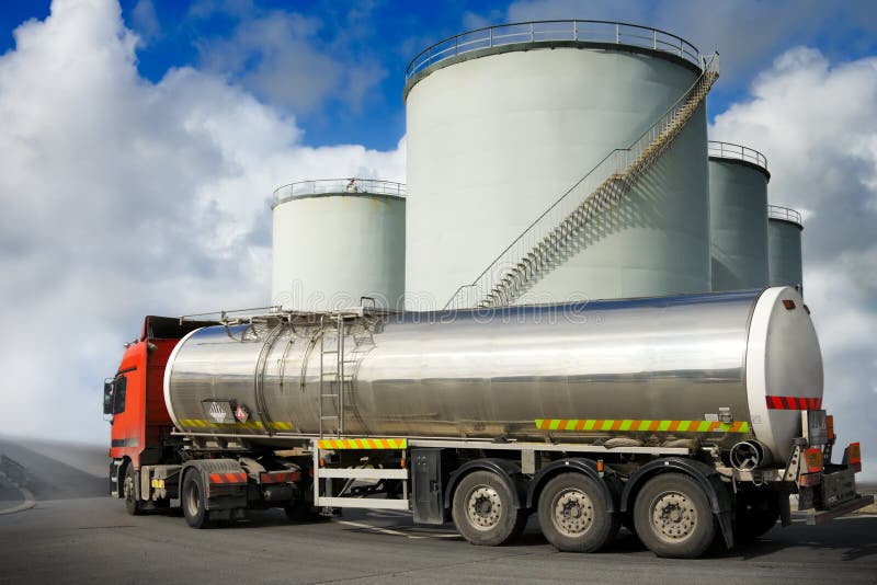 Truck with fuel tank stock image. Image of vehicle, equipment - 10752359