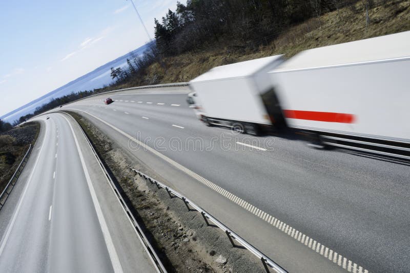 Truck at full speed stock photo. Image of shipping, freight - 14294980