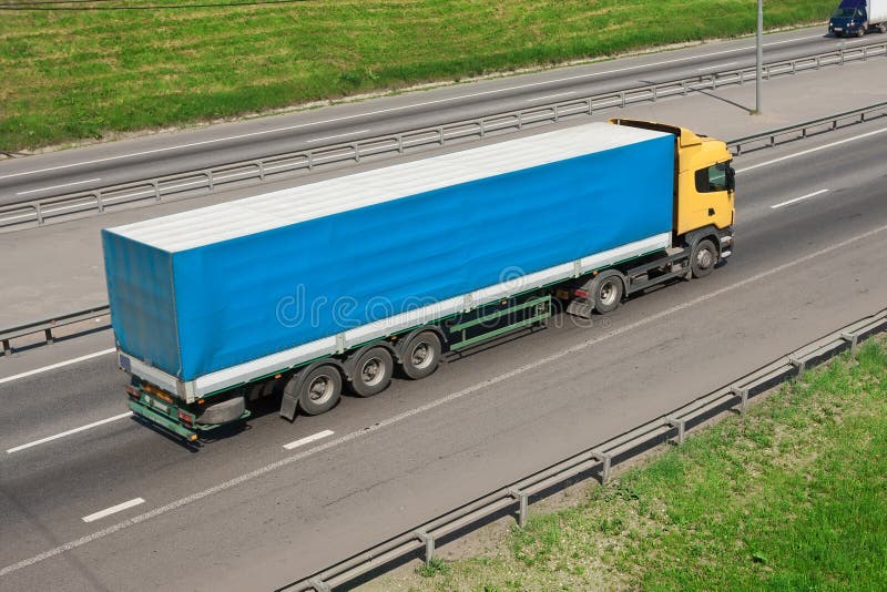 Truck stock image. Image of logistics, highway, semi - 10081079
