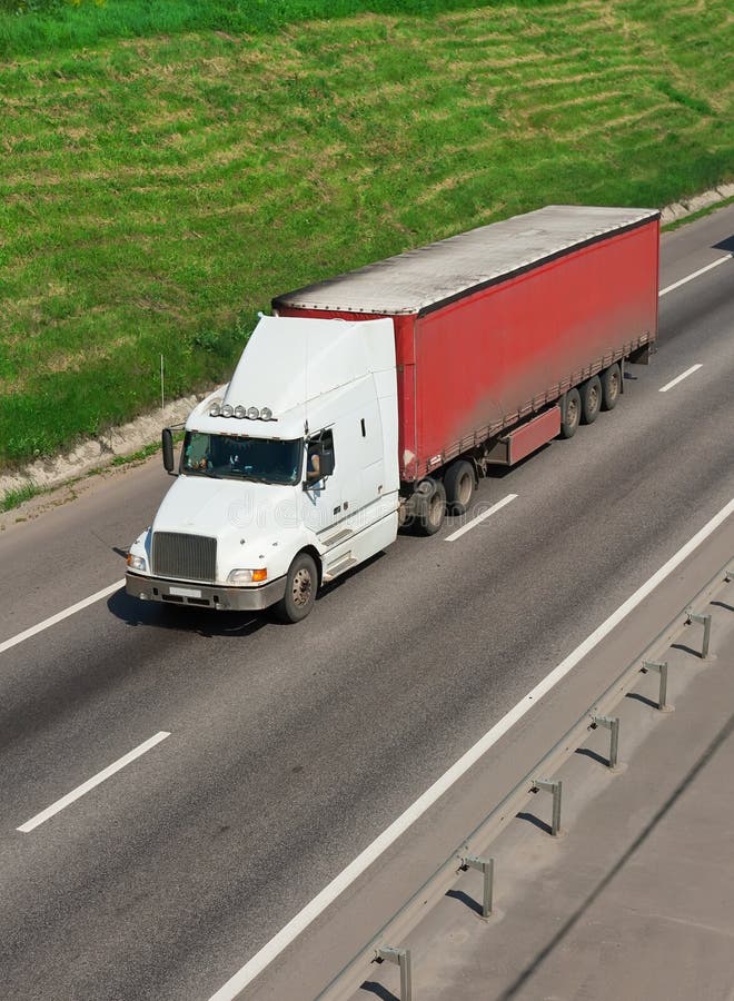 Truck stock image. Image of logistics, highway, semi - 10081079