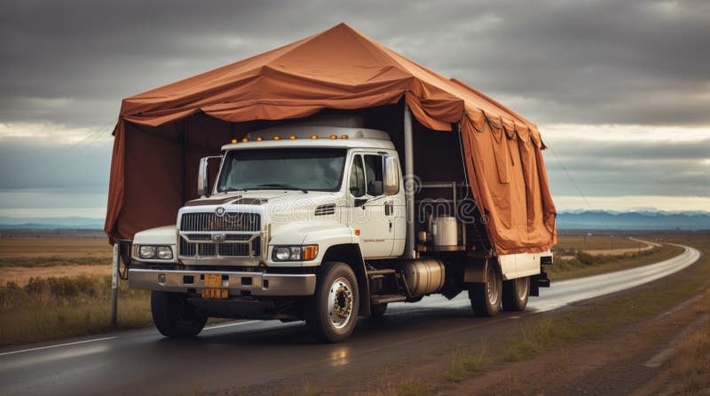 Tented Truck Stock Illustrations – 9 Tented Truck Stock Illustrations ...