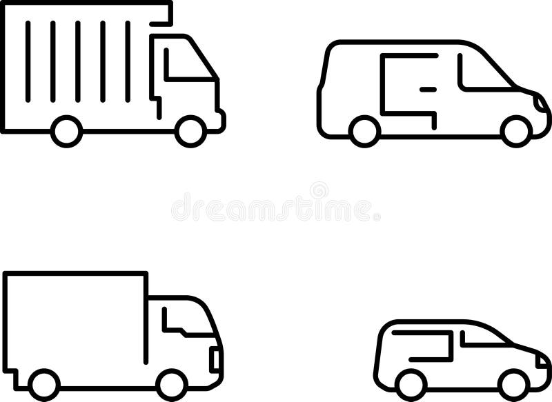 Truck Icon Freight, Delivery Symbol. Vector Illustration. Stock ...