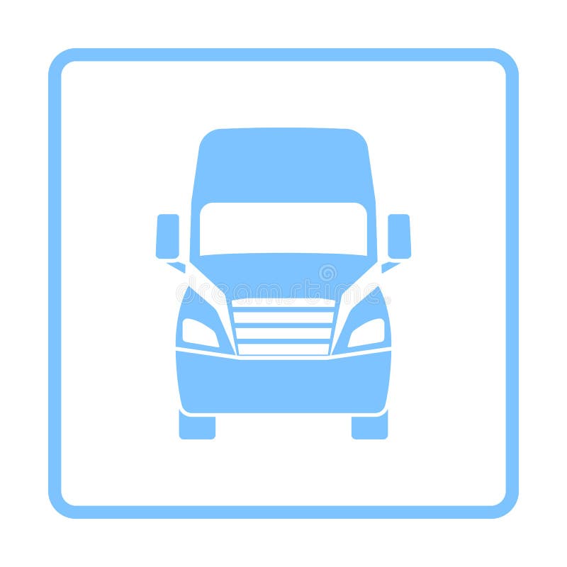 Truck Icon Front View stock vector. Illustration of square - 146904300