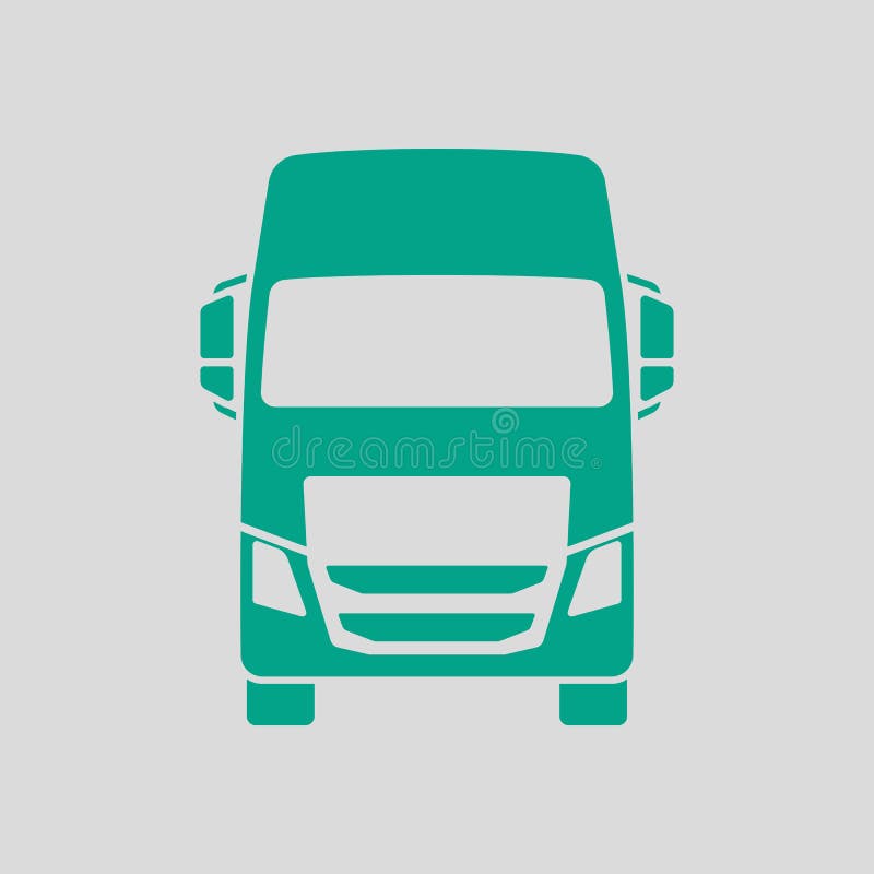 Semi Truck Icon Front View Stock Illustrations – 362 Semi Truck Icon ...