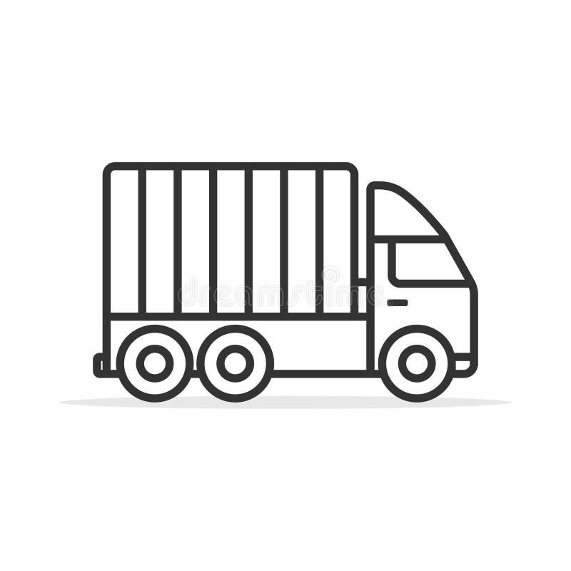 Truck Icon Simple Flat Style Vector Illustration Stock Illustration ...