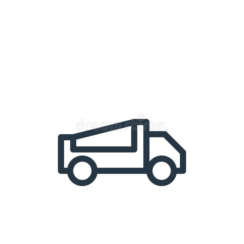 Truck Icon Vector from Finance Concept. Thin Line Illustration of Truck ...