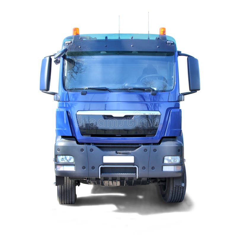 Blue truck stock photo. Image of blank, ship, dealer, cargo - 8833824