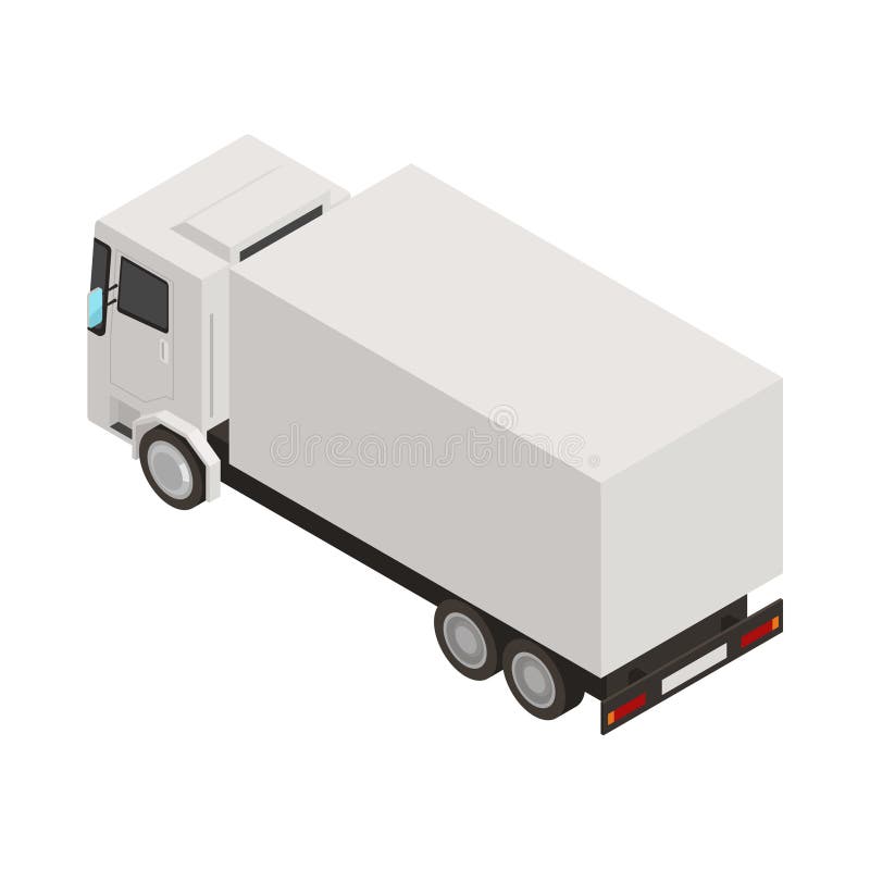 Truck Isometric Icon stock vector. Illustration of shipping - 257749771