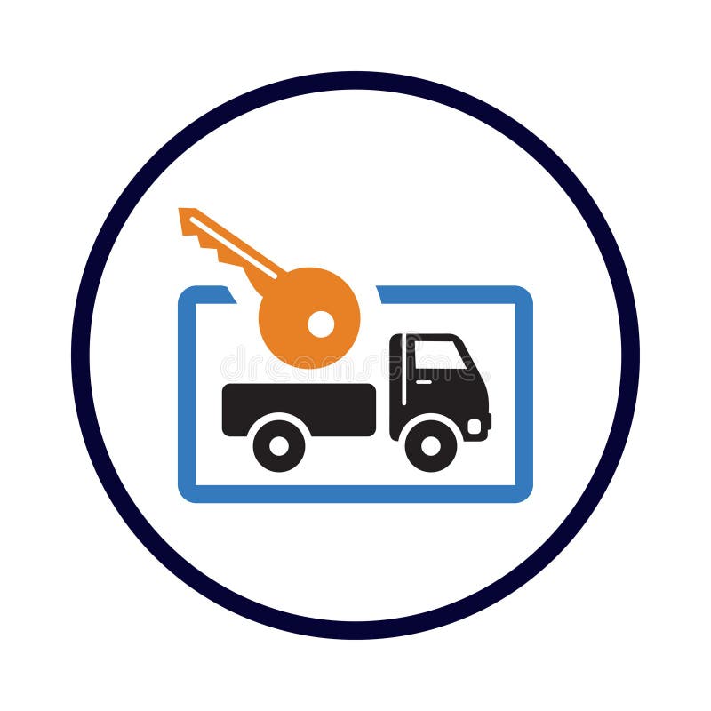 Truck, Key, Loading Truck Icon Stock Vector - Illustration of shipping ...