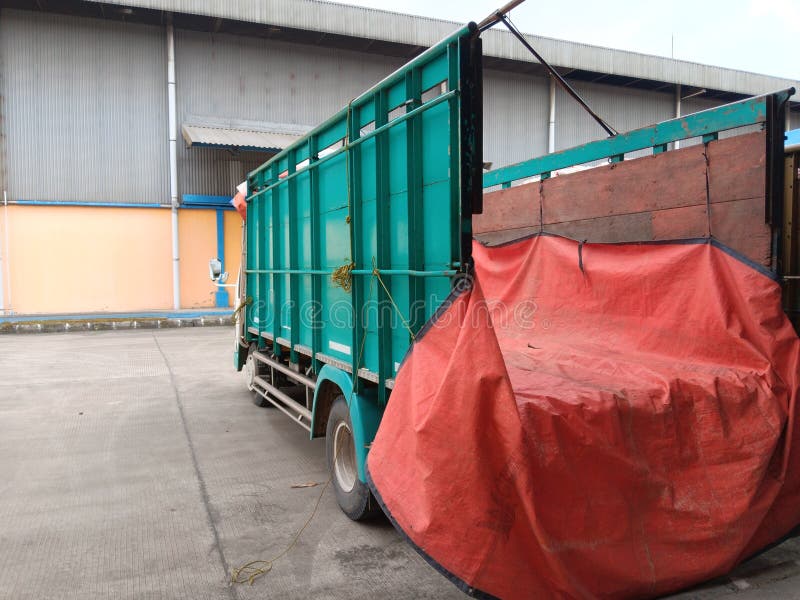 Truck for Loading Goods in a Warehouse Stock Image - Image of rice ...