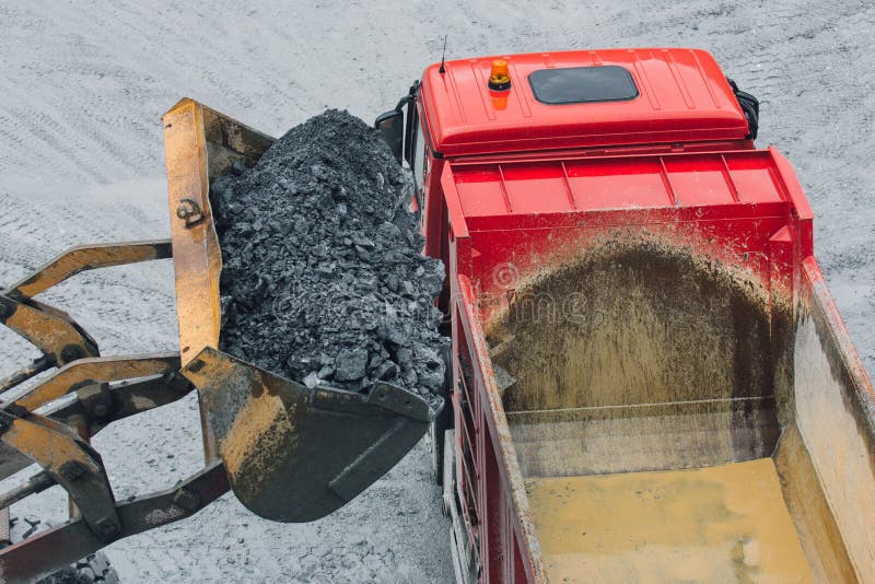 Truck loading with ground stock photo. Image of equipment - 77419552