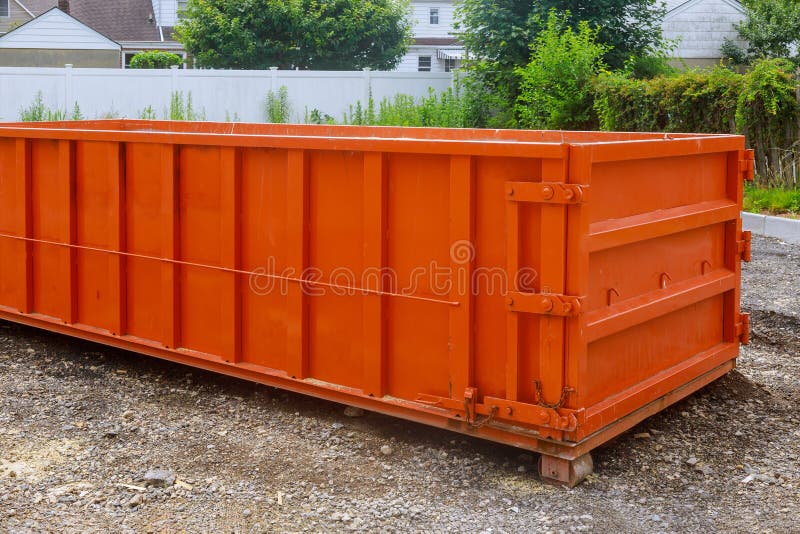 Recycling Garbage Waste Management Container with Construction Material ...