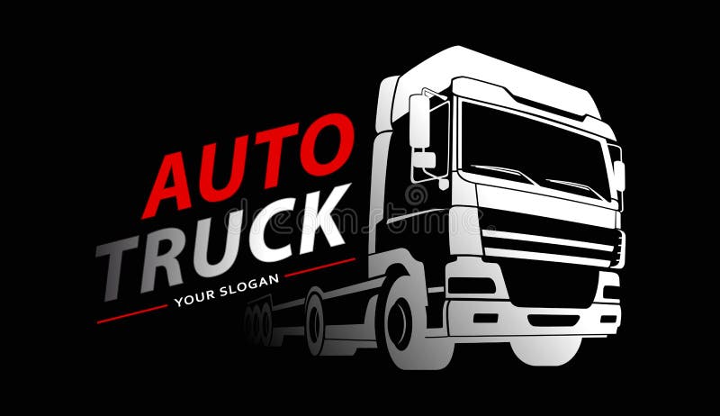 Truck Logo Transportation. Abstract Lines. Vector Illustration Stock ...