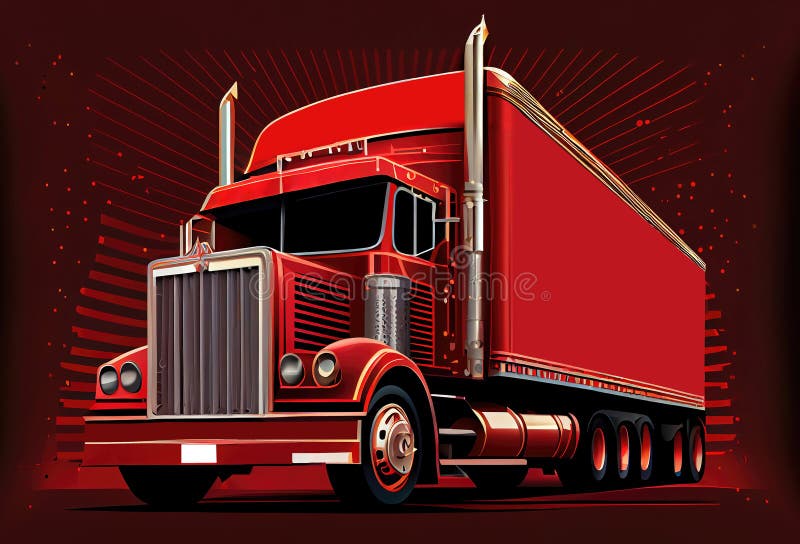 Truck Lorry Silhouette Logo Concept Vector Style Made with Generative ...