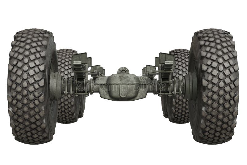 Truck Military Chassis, Top View Stock Illustration - Illustration of ...