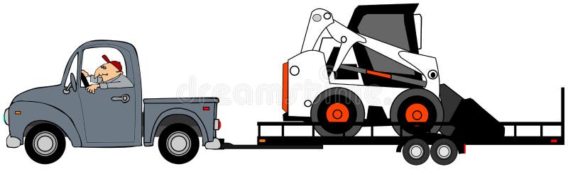 Cartoon Truck Pulling Dodge