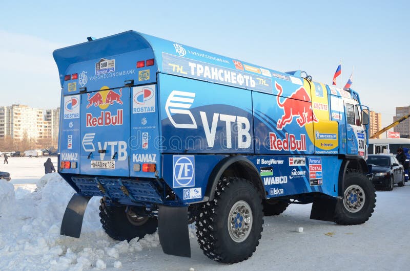 Truck for the Rally-raid Team KAMAZ MASTER Behind Editorial Photography ...