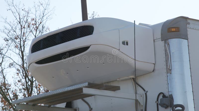Truck refrigeration system editorial stock photo. Image of truck - 63483143