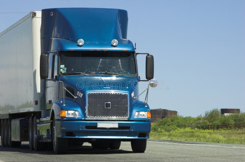 Truck on the road stock photo. Image of load, driver, truck - 2541000