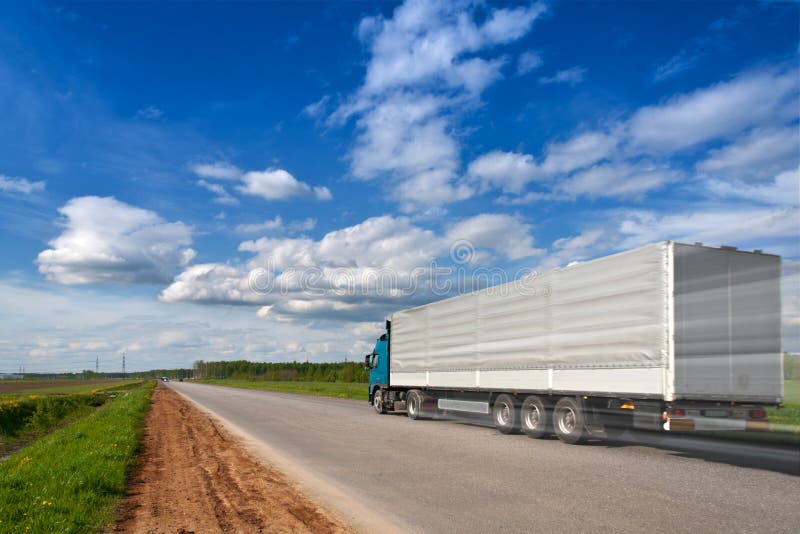 Truck road speed stock photo. Image of transportation - 24055038
