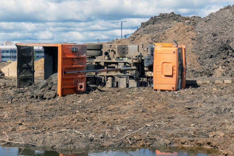 Rolled Over Car in Desert stock photo. Image of transportation - 29660022