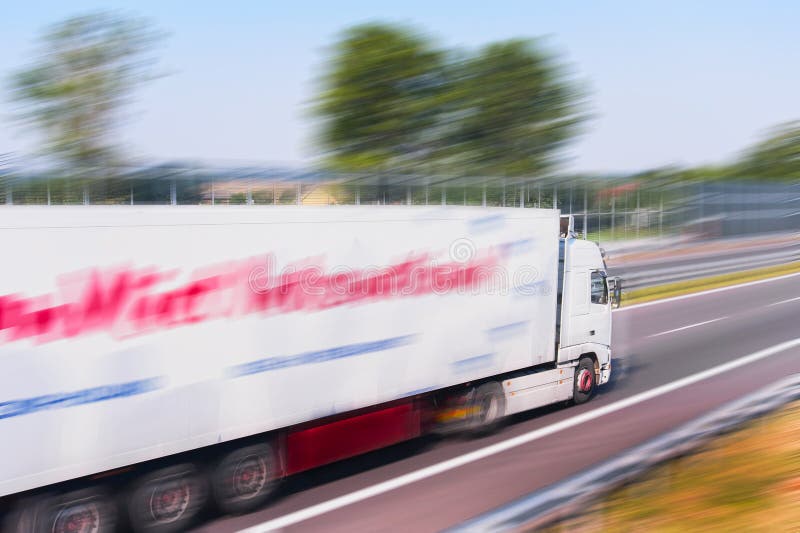 Truck Running stock photo. Image of transportation, travel - 44725422